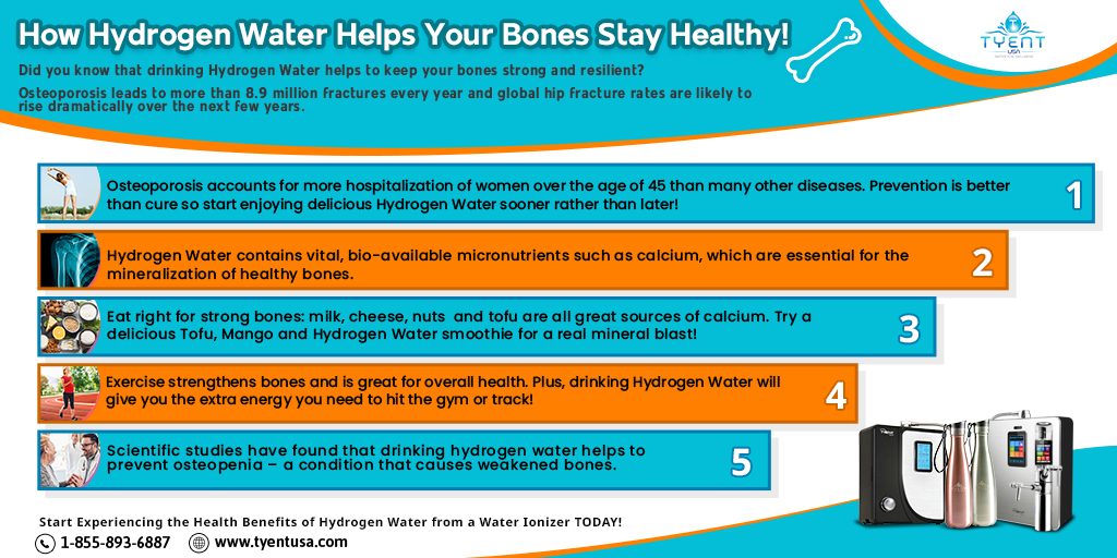Hydrogen Water and Bone Health - TyentUSA Water Ionizer Health Blog