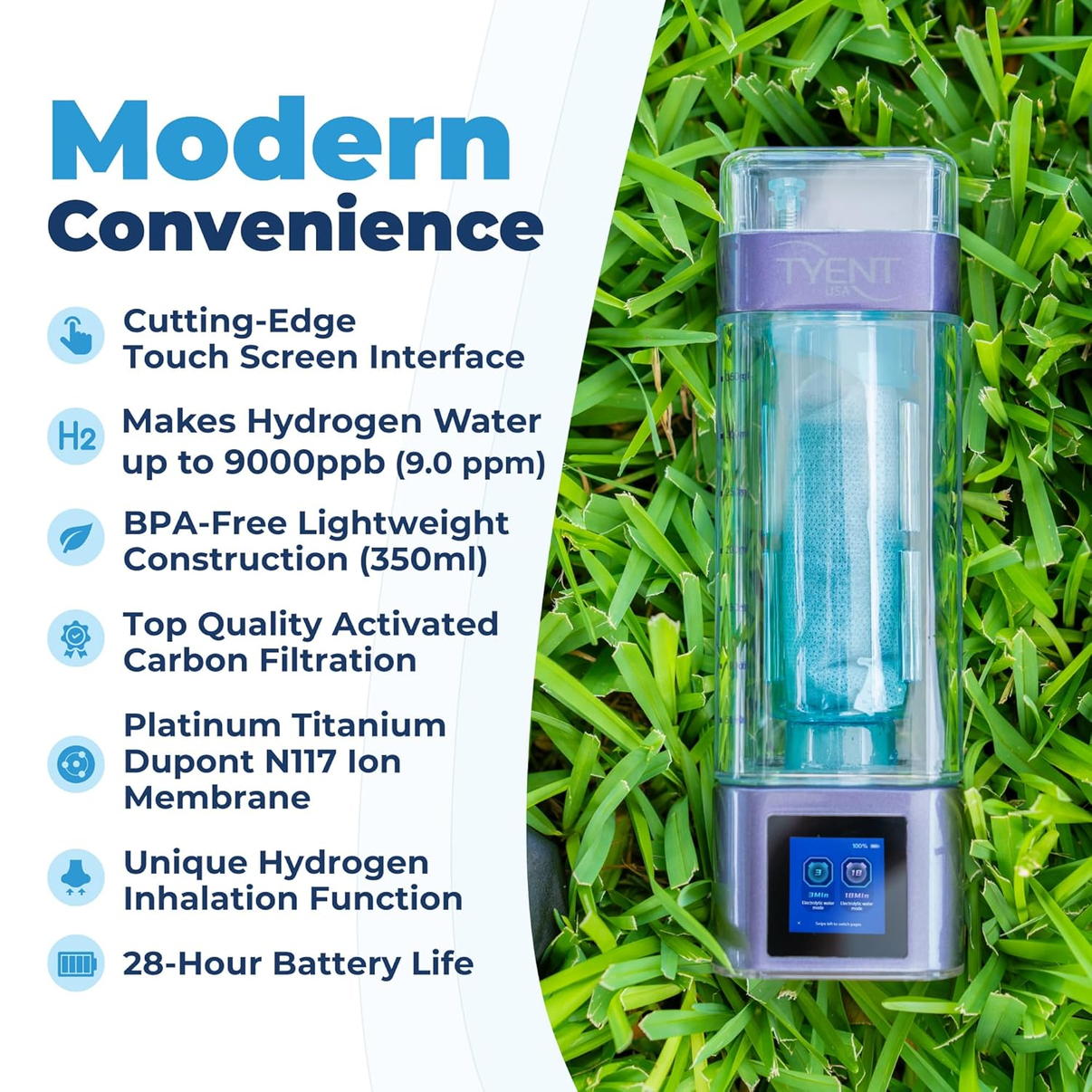 Tyent Hydrogen Bottle