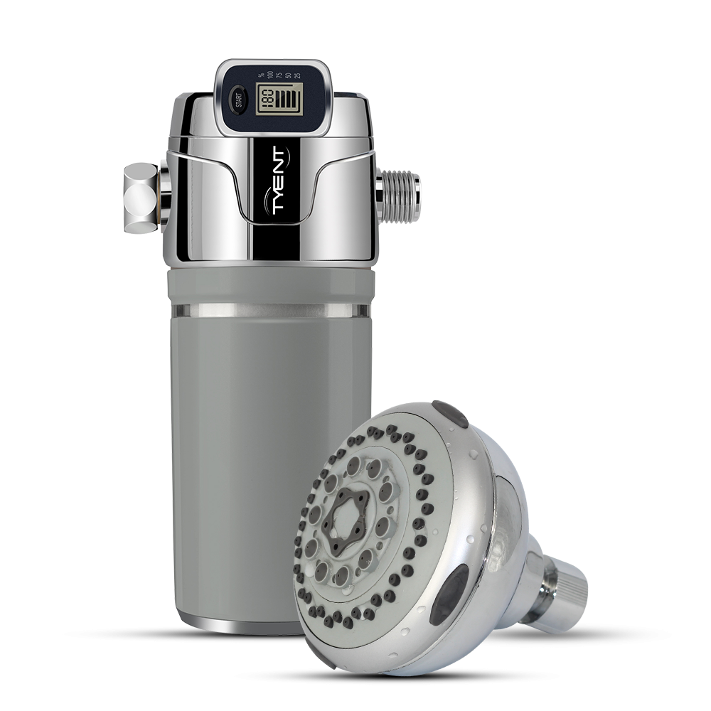 Tyent Shower Lux - Chrome & Gray w/ Massage Head